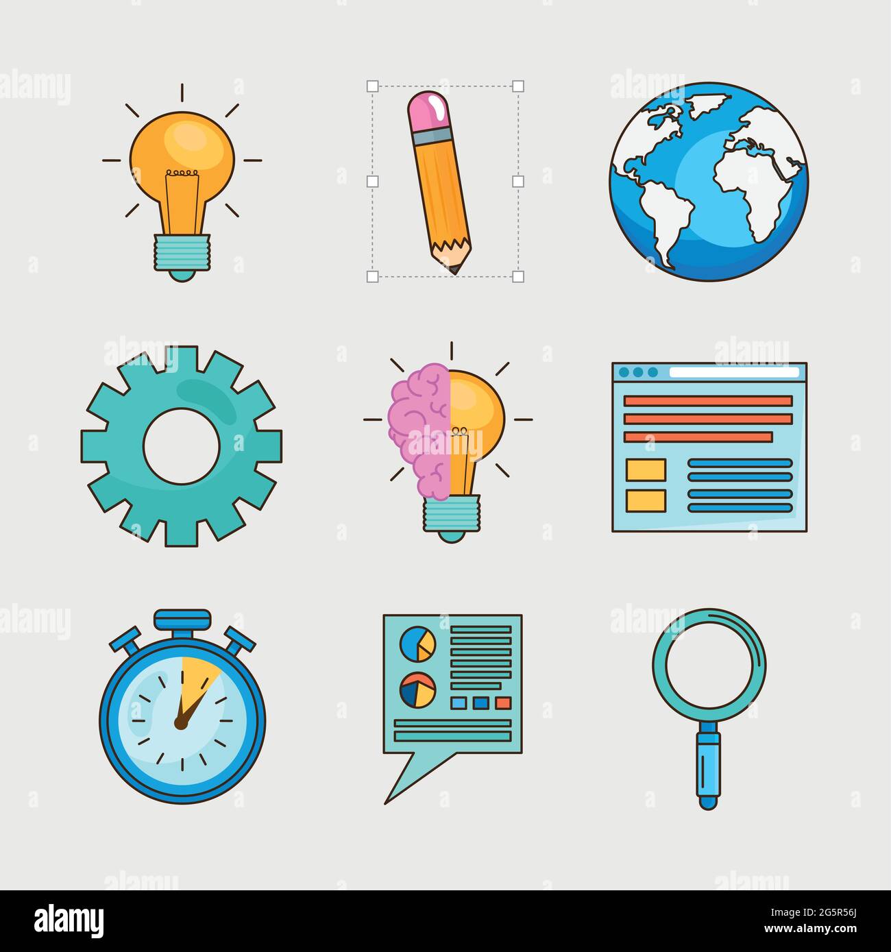 Idea and creativity symbol set Stock Vector Image & Art - Alamy
