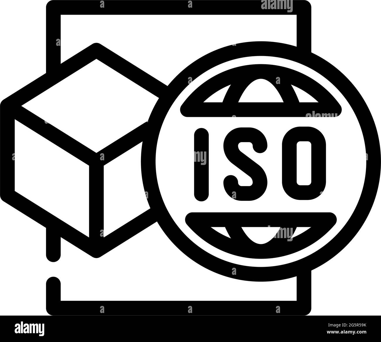 iso standard production line icon vector illustration Stock Vector ...