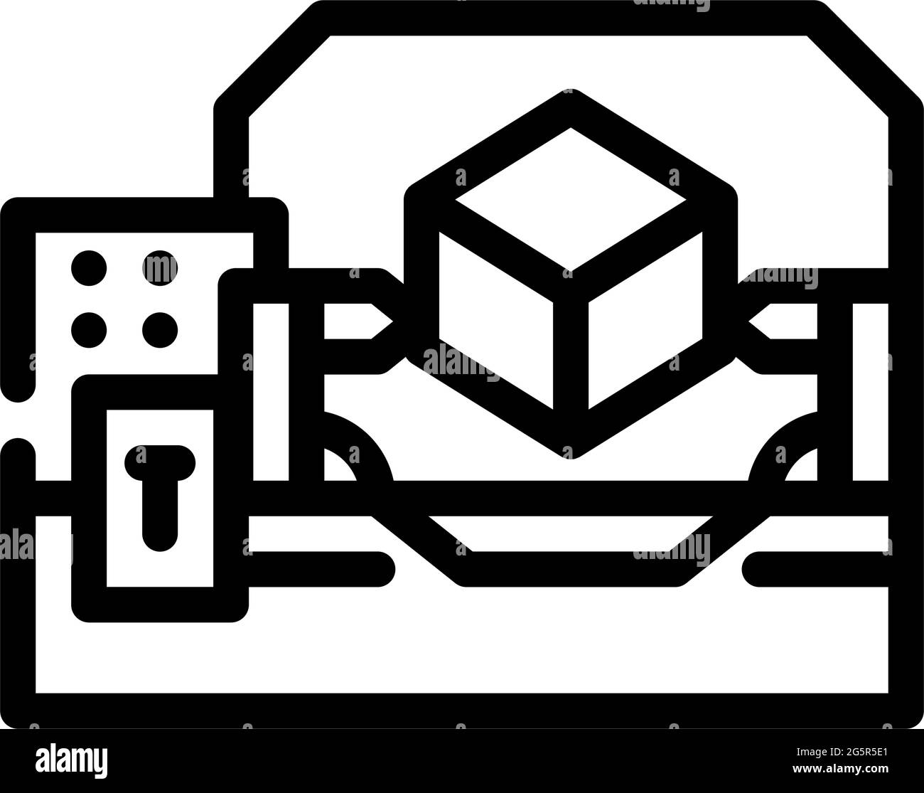 machine of production line icon vector illustration Stock Vector Image ...