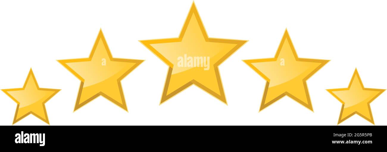 Five stars rating vector icon Stock Vector Image & Art - Alamy