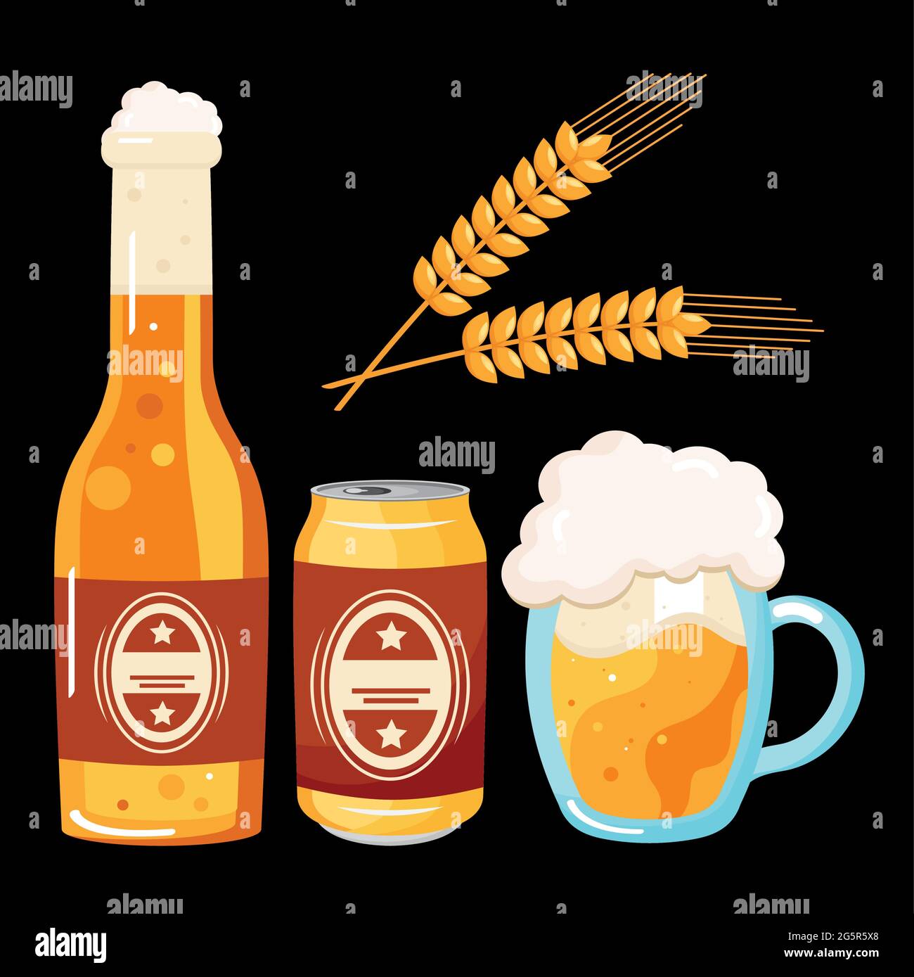 beer icon set Stock Vector Image & Art - Alamy