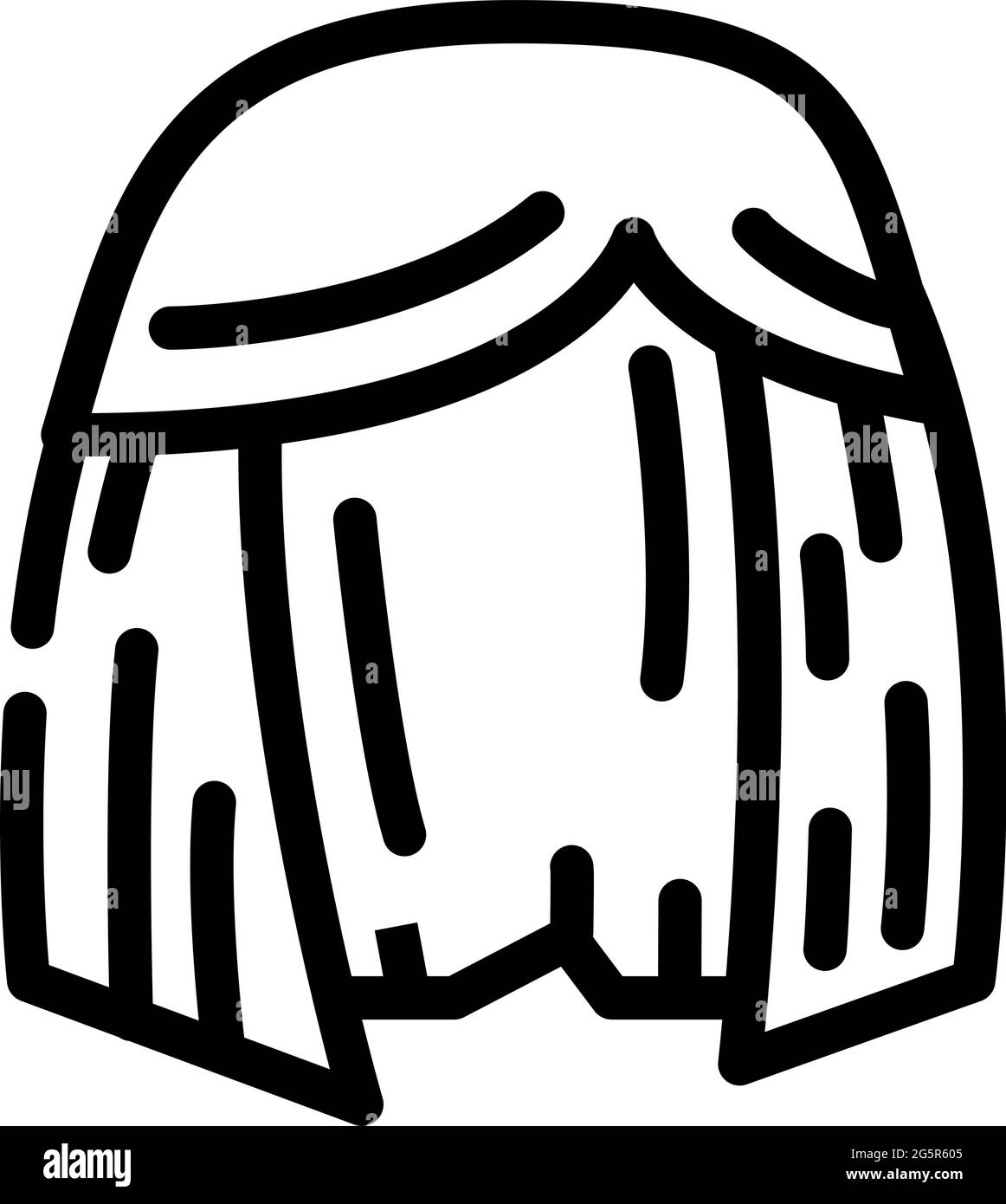 wig or hairstyle stylist line icon vector illustration Stock Vector ...