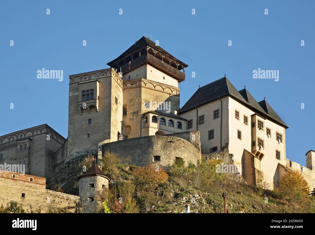 Castle in Trencin. Slovakia Stock Photo - Alamy