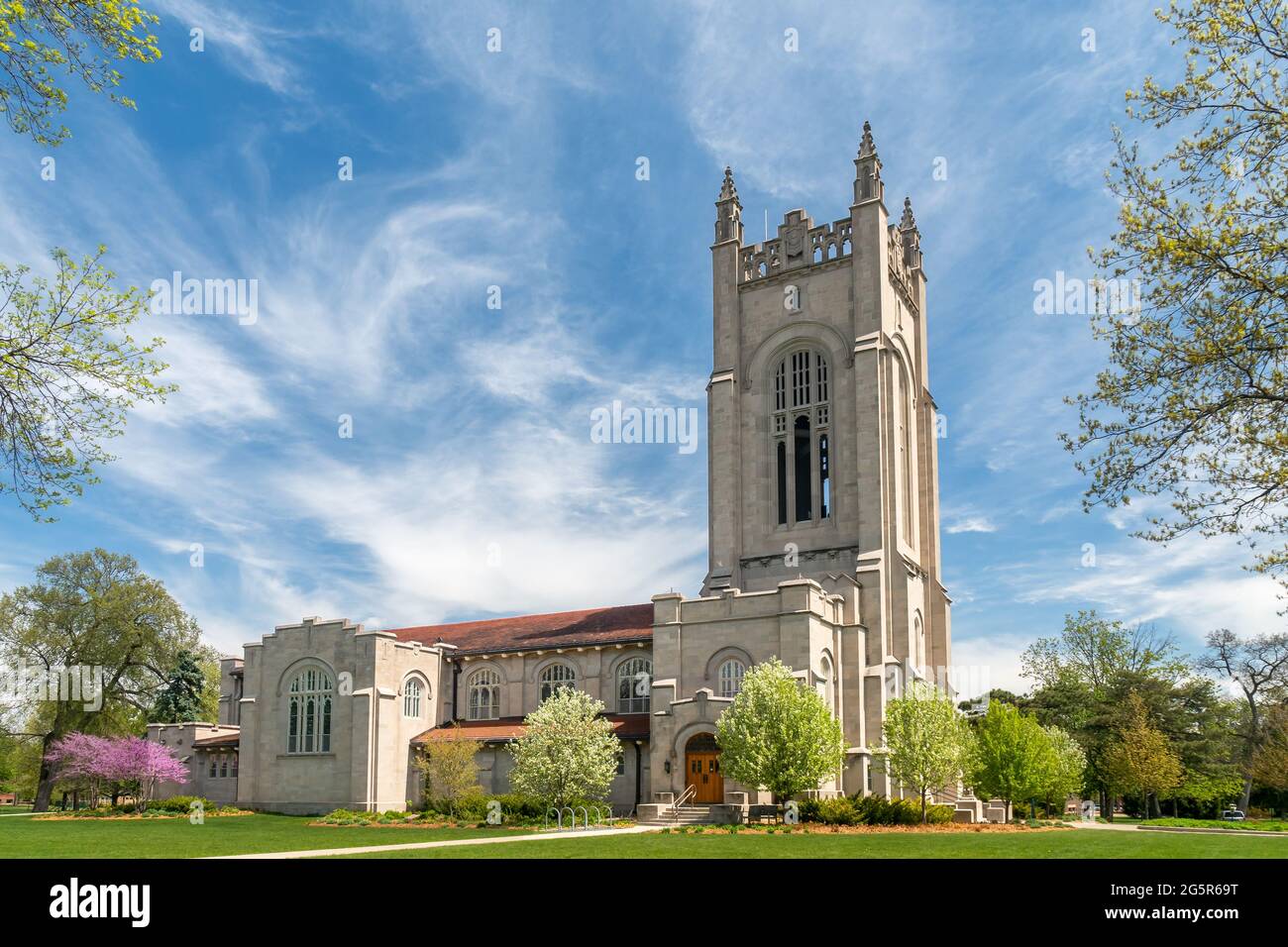 NORTHFIELD, MN, USA - MAY 10, 2021 - Skinner Memorial Chapel on the ...