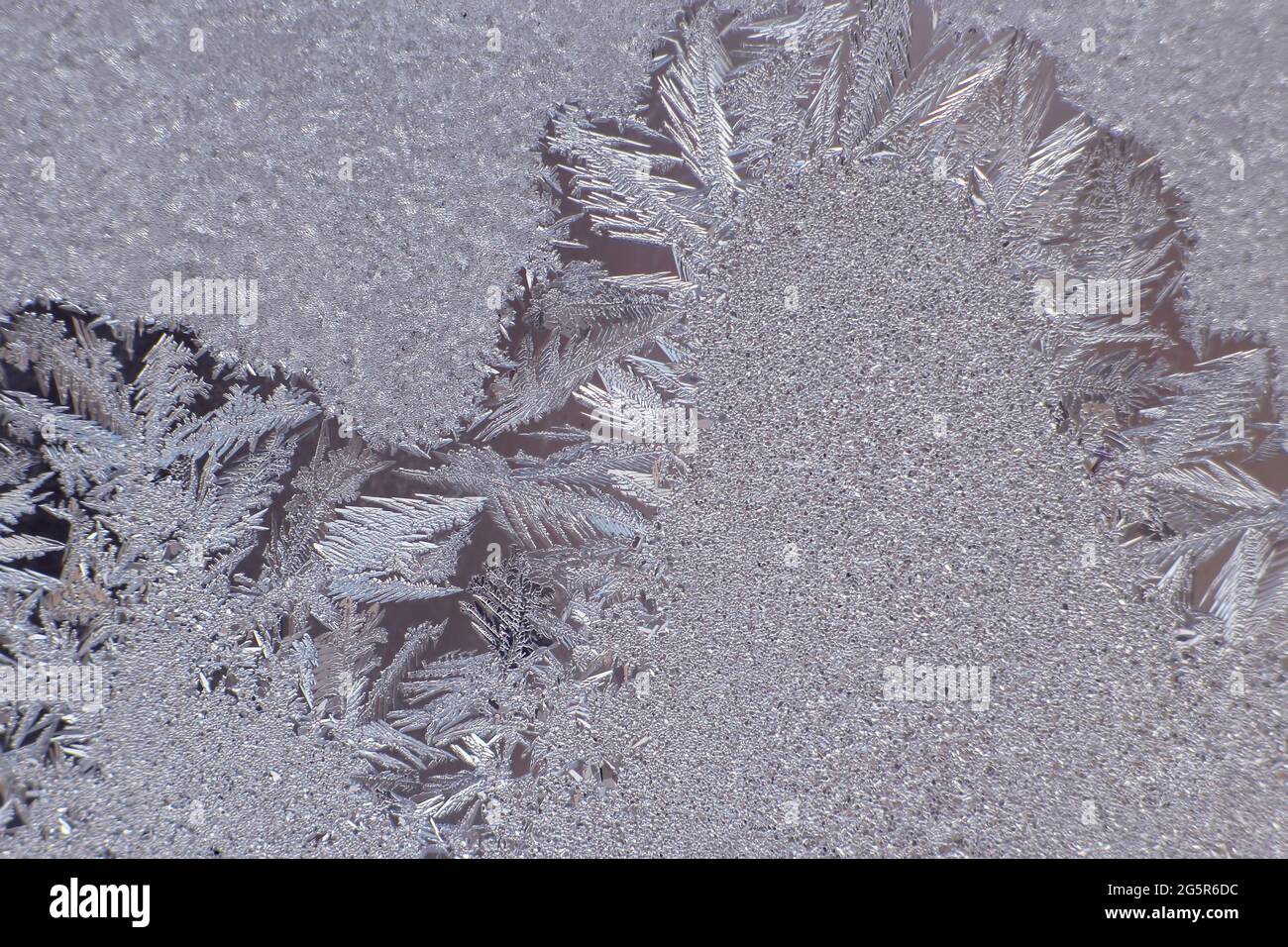 frosty patterns on the window glass closeup Stock Photo - Alamy