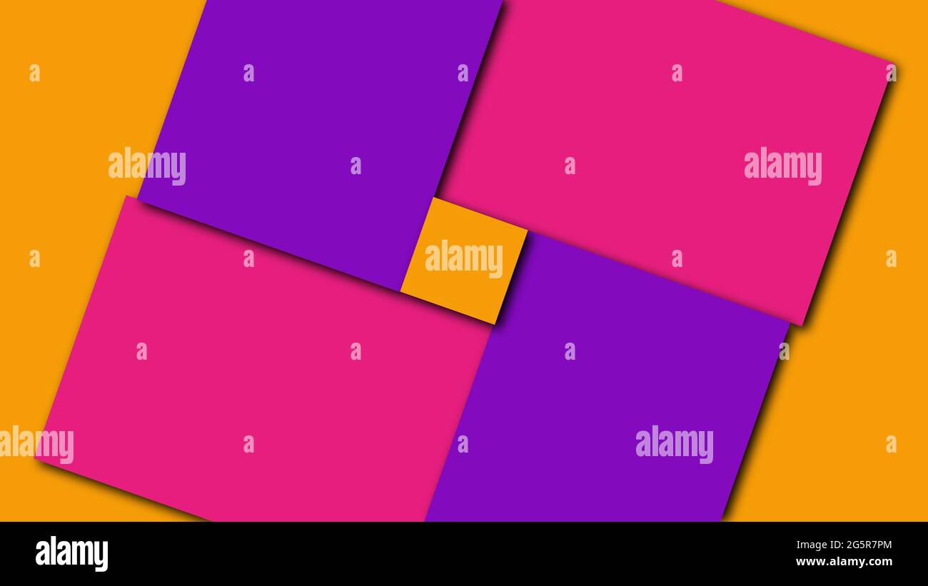 Geometric colorful shapes, computer generated. 3d render visual ...