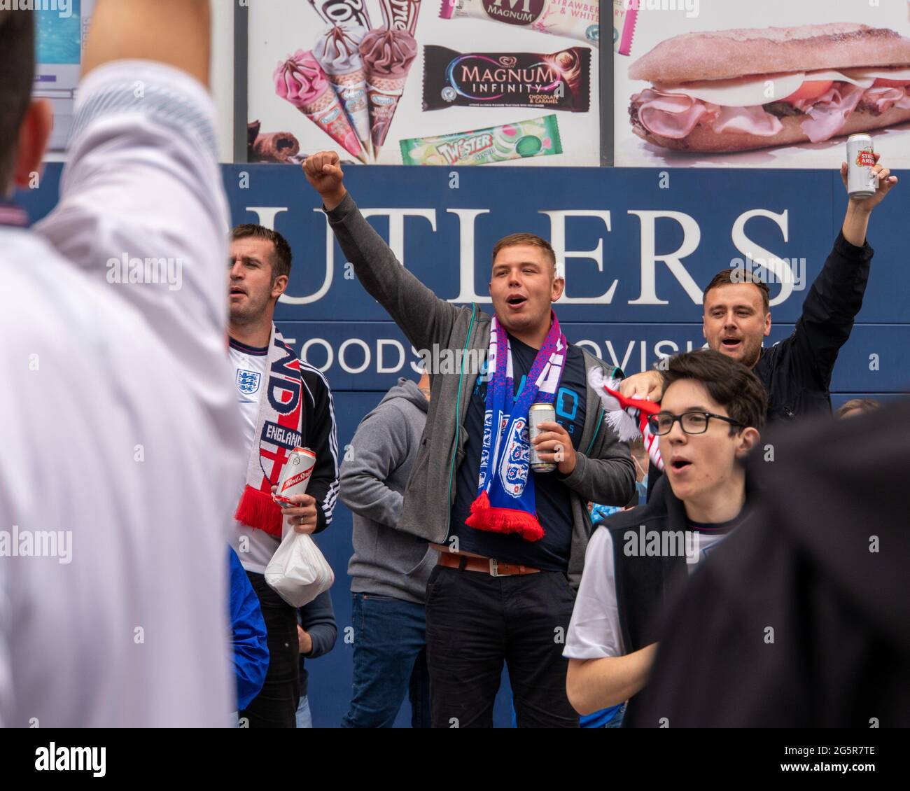 London, UK. 29th June, 2021. Build up England v Germany, Euro 2020 ...