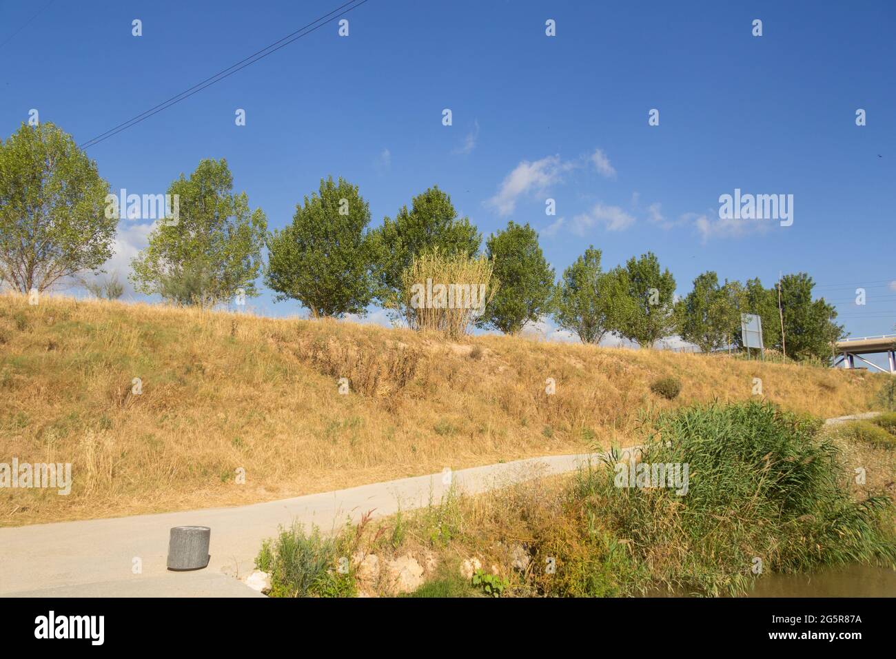 Paths and trails in the mountains and near the river; trails for ...