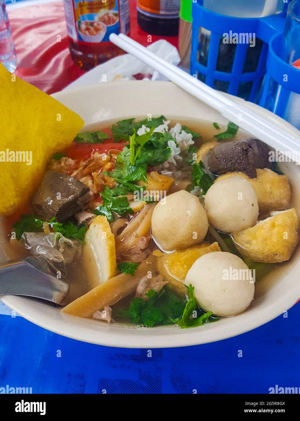 It is another choice of noodle dishes..Yentafo noodles. which is easy ...