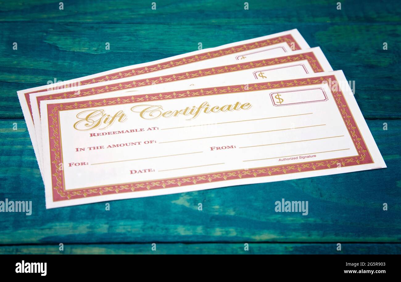 Vintage voucher design hi-res stock photography and images - Alamy