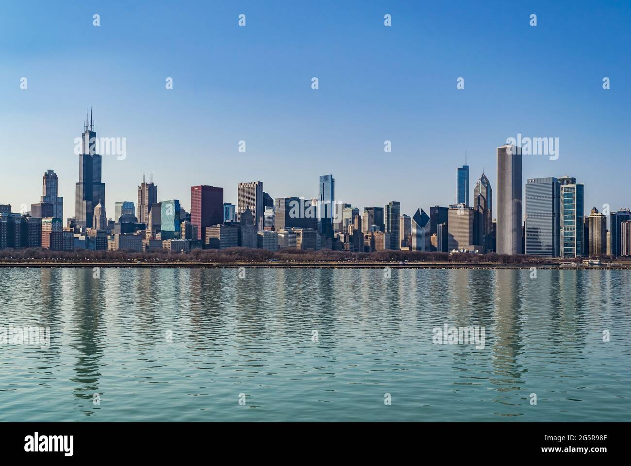 Chicago, Illinois / USA - Chicago Skyline Stock Photo - Alamy