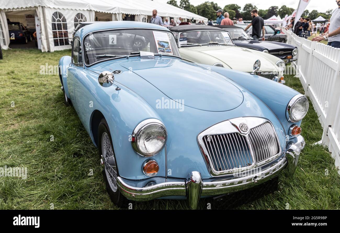 1960 MGA at The Classic Car Show Syon Park London 2021 UK Stock Photo ...