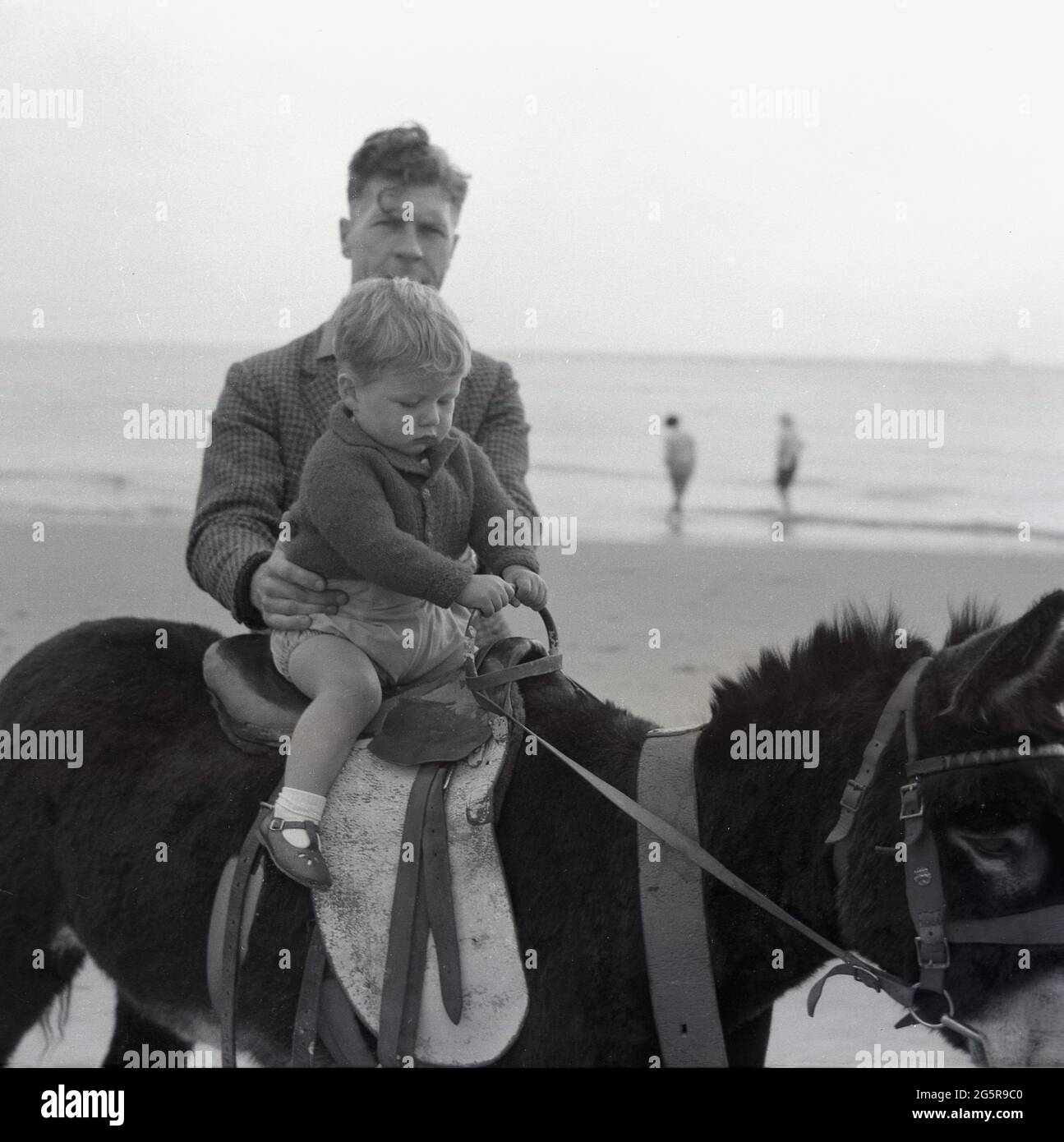 Donkey ride 1950s hi-res stock photography and images - Alamy