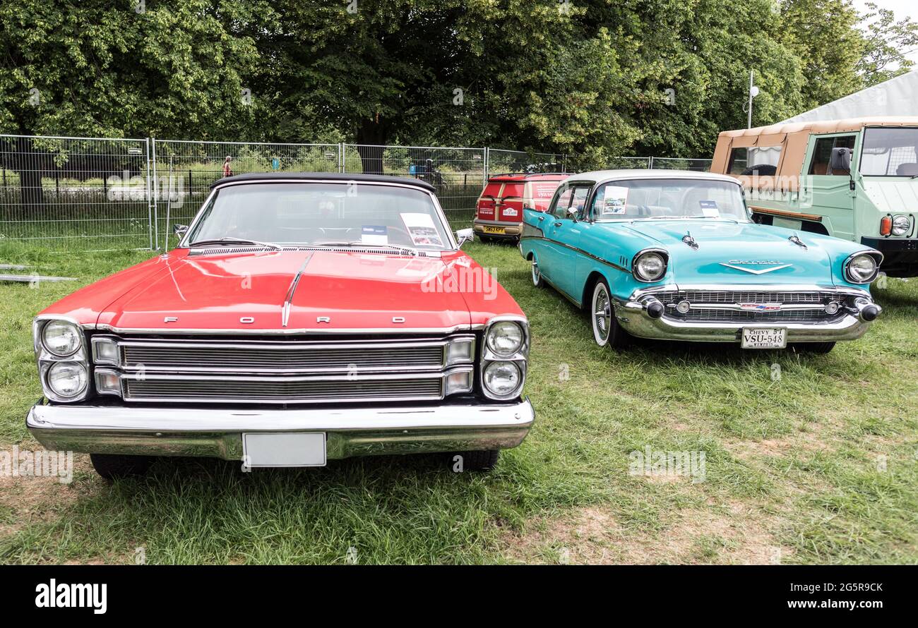 Ford Galaxie At the Classic Car Show Syon Park 2021 London UK Stock ...