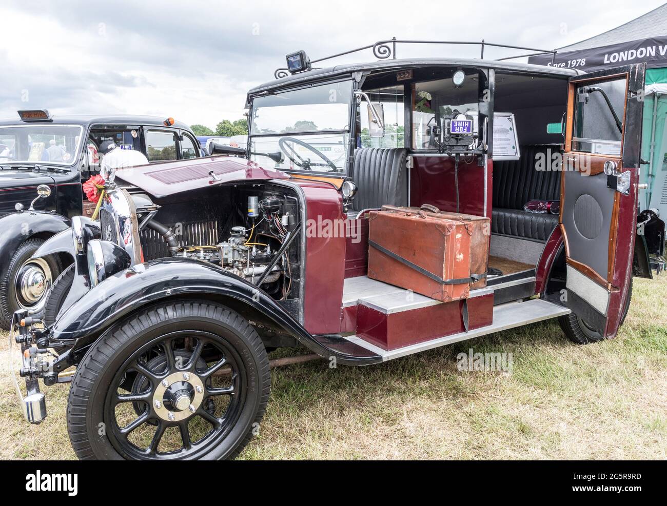 A 1930 Austin Taxi At The Classic Car Show Syon House 2021 London UK ...