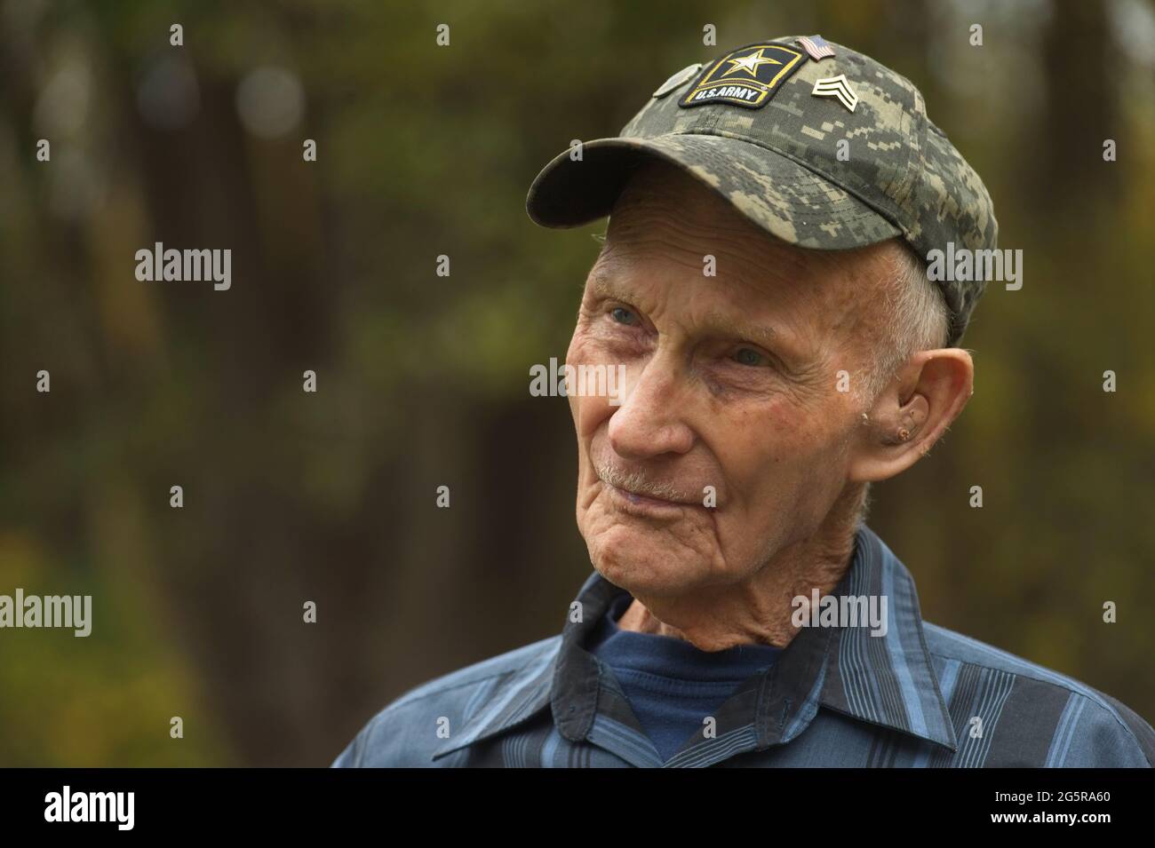 UNITED STATES - 06-29-21: 94-year-old farmer Russell Brown during an ...