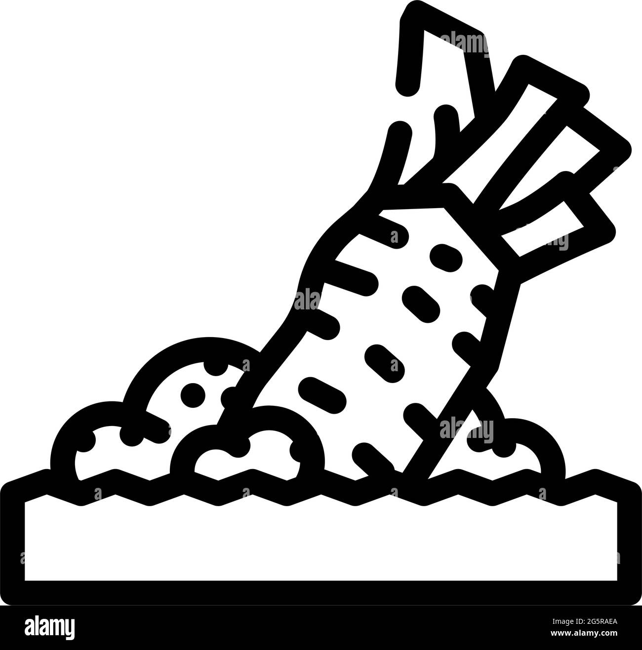 rubbing wasabi line icon vector illustration Stock Vector Image & Art ...