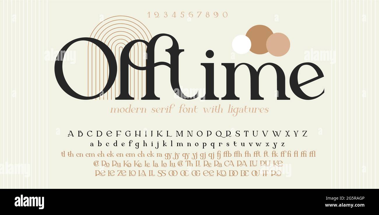 Modern sans serif elegance font. Classic minimal high contrast wedding ...