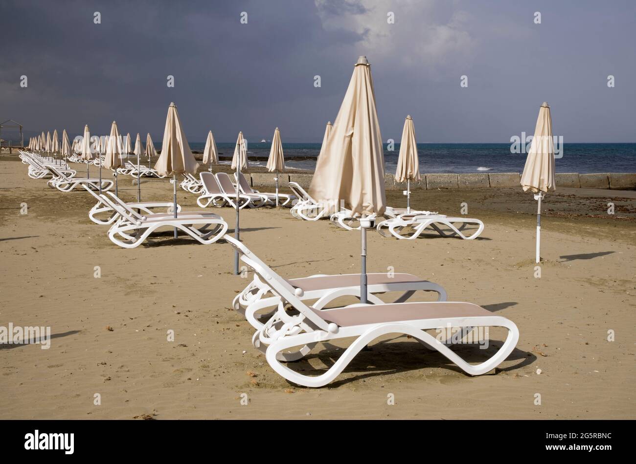 Mackenzie beach in Larnaca. Cyprus Stock Photo - Alamy