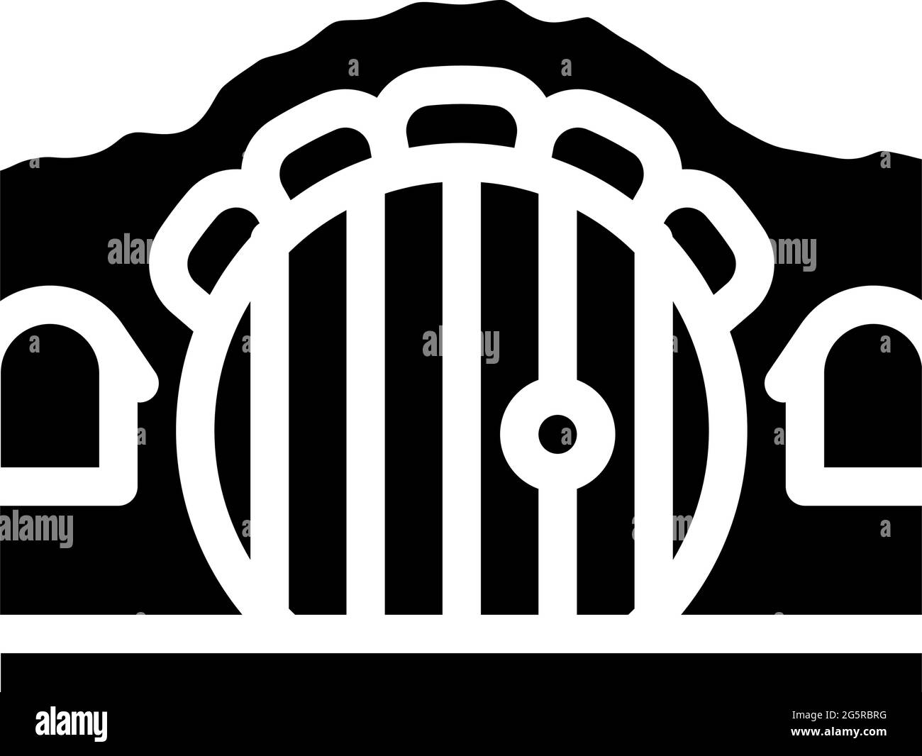 Door with round windows Black and White Stock Photos & Images - Alamy