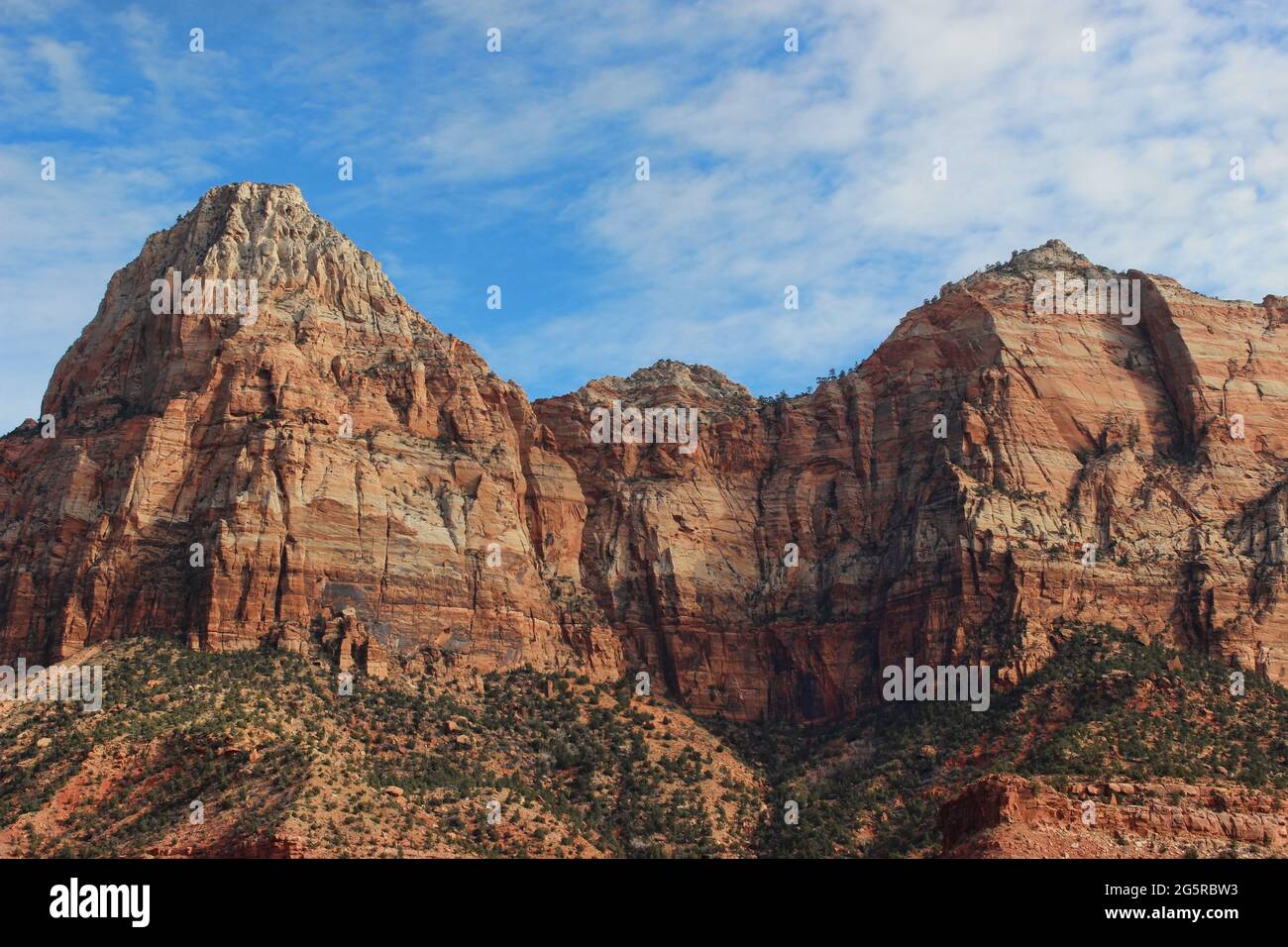 Red Rocks at Zion Stock Photo - Alamy