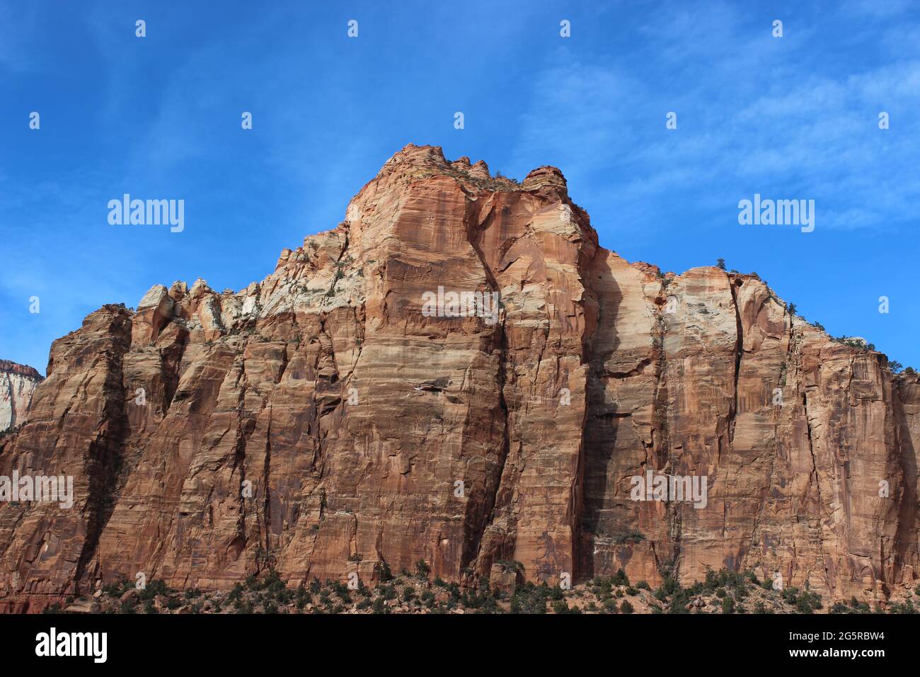 Blue sky at Zion Stock Photo - Alamy