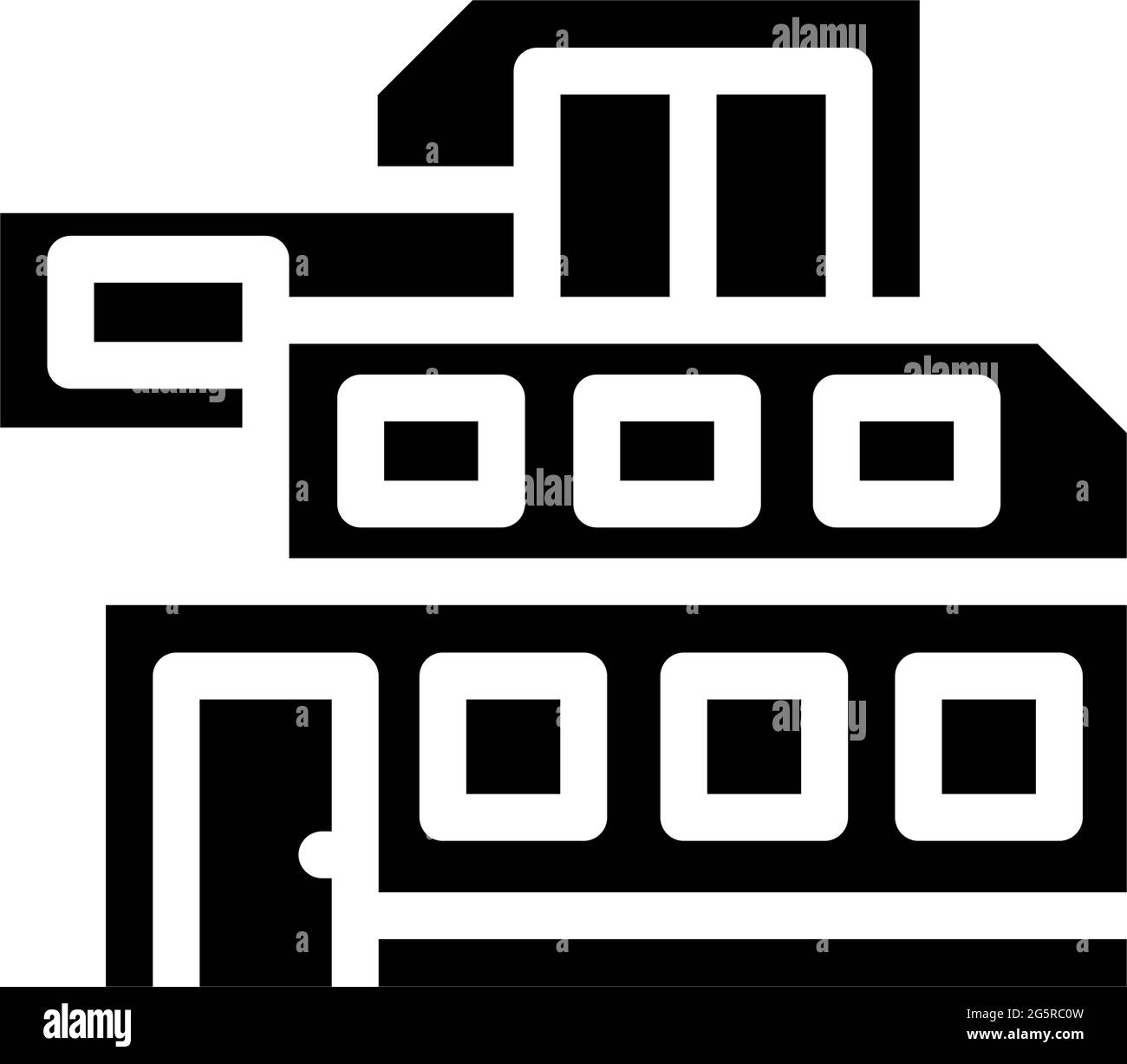 Modern black floating house Black and White Stock Photos & Images - Alamy