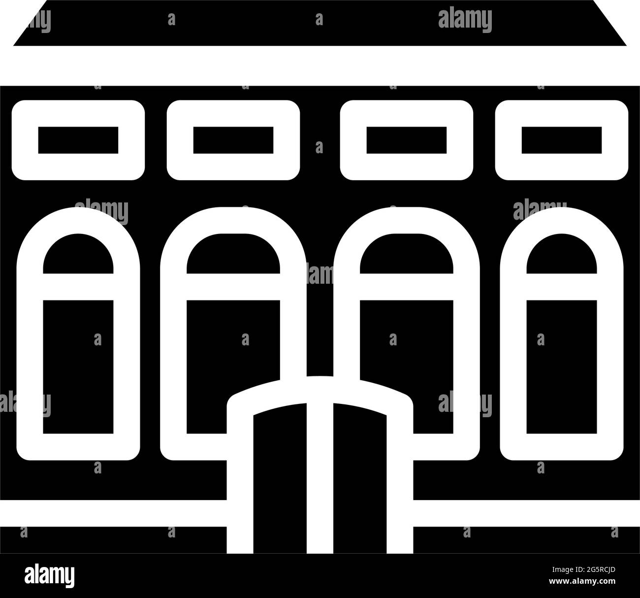 residence house glyph icon vector illustration Stock Vector Image & Art ...