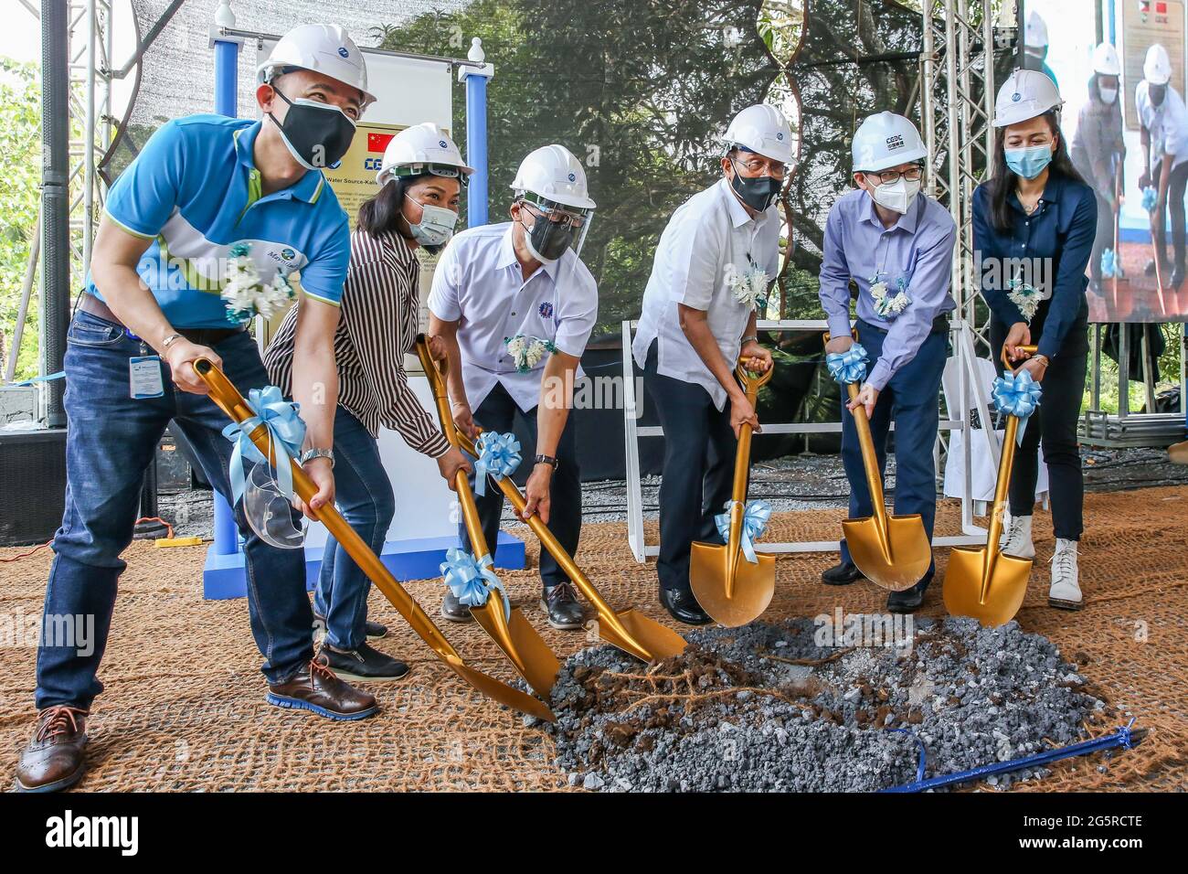 Rizal Province, Kaliwa Dam project in Rizal Province. 29th June, 2021 ...