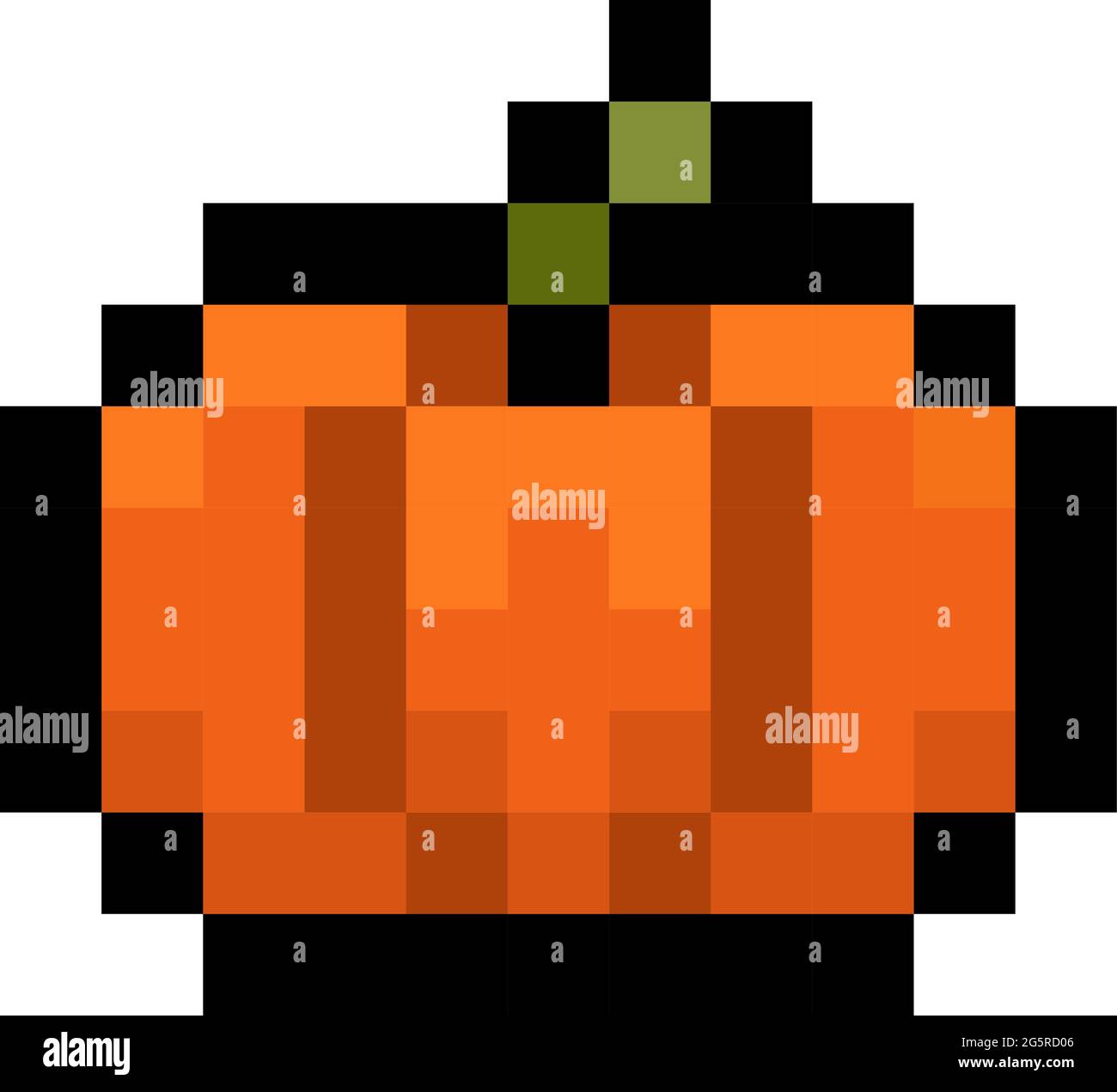 Cute pixel pumpkin - vector, isolated Stock Vector Image & Art - Alamy