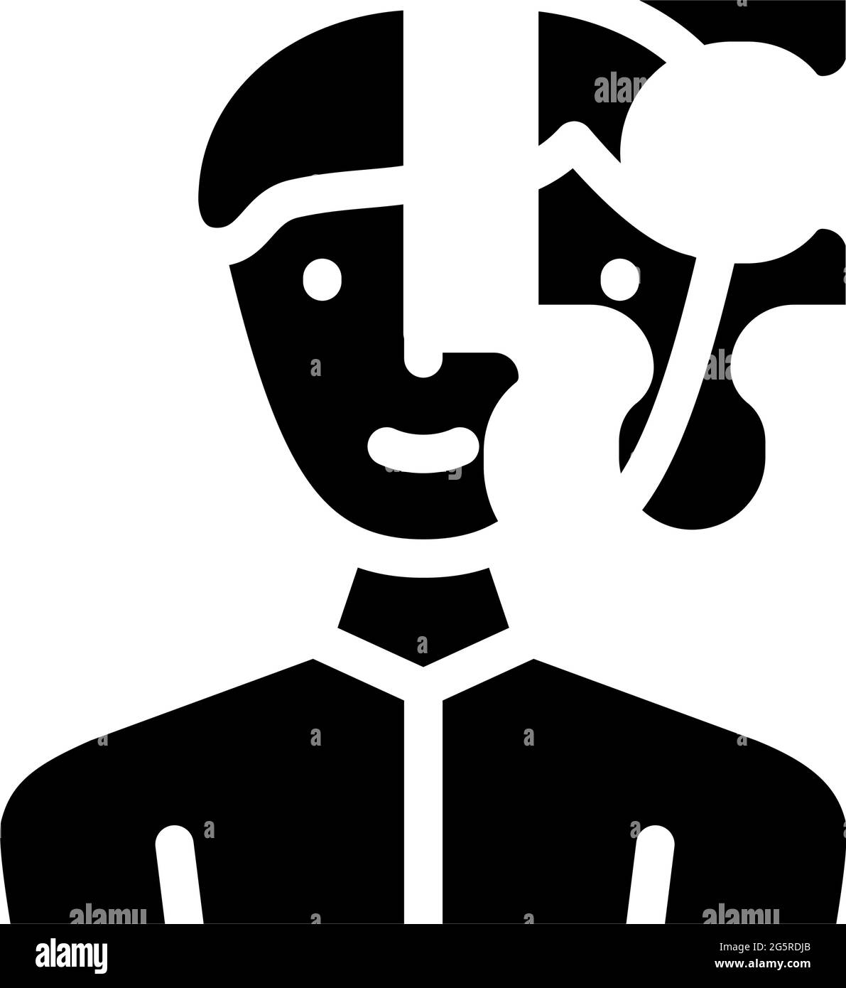 client puzzle kyc glyph icon vector illustration Stock Vector Image ...