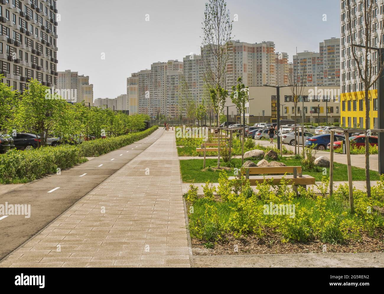 New quarter in Mytishchi. Russia Stock Photo - Alamy