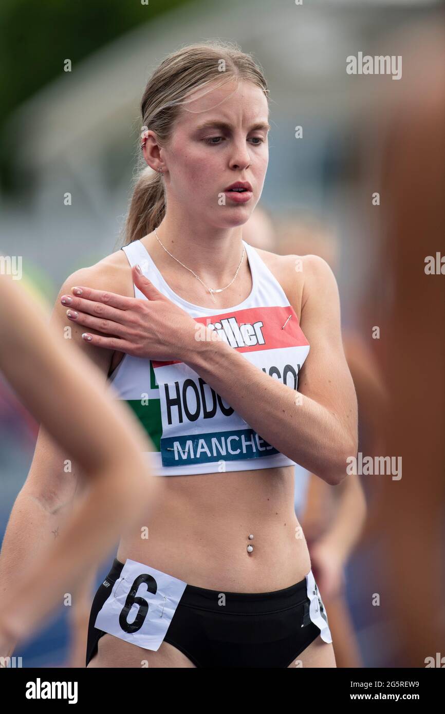 MANCHESTER - ENGLAND 25/27 JUN 21: Keely Hodgkinson competing in the ...