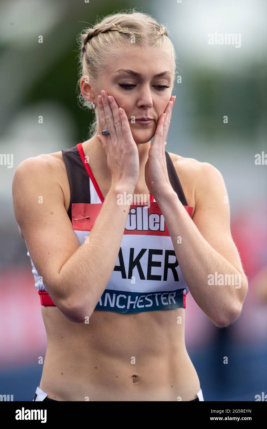 MANCHESTER - ENGLAND 25/27 JUN 21: Ellie Baker competing in the women’s ...