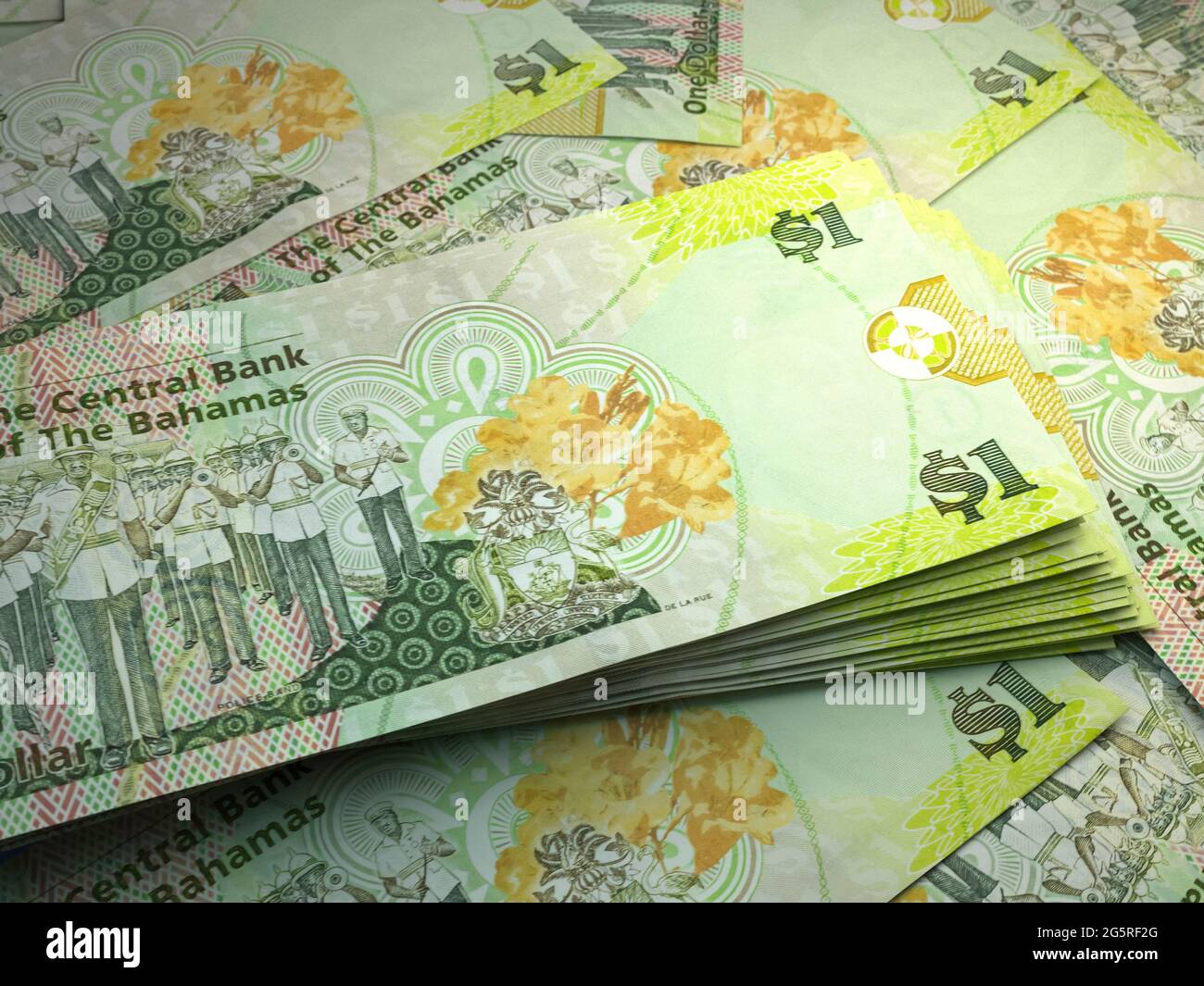 Money of Bahamas. Bahamas dollar bills. BSD banknotes. 1 dollars ...