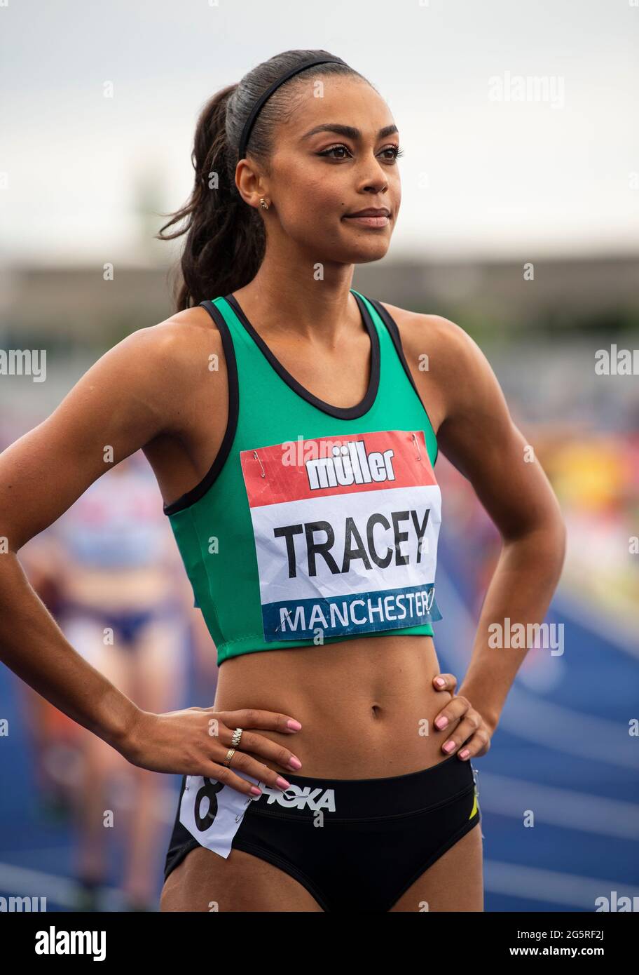 MANCHESTER - ENGLAND 25/27 JUN 21: Adelle Tracey competing in the women ...