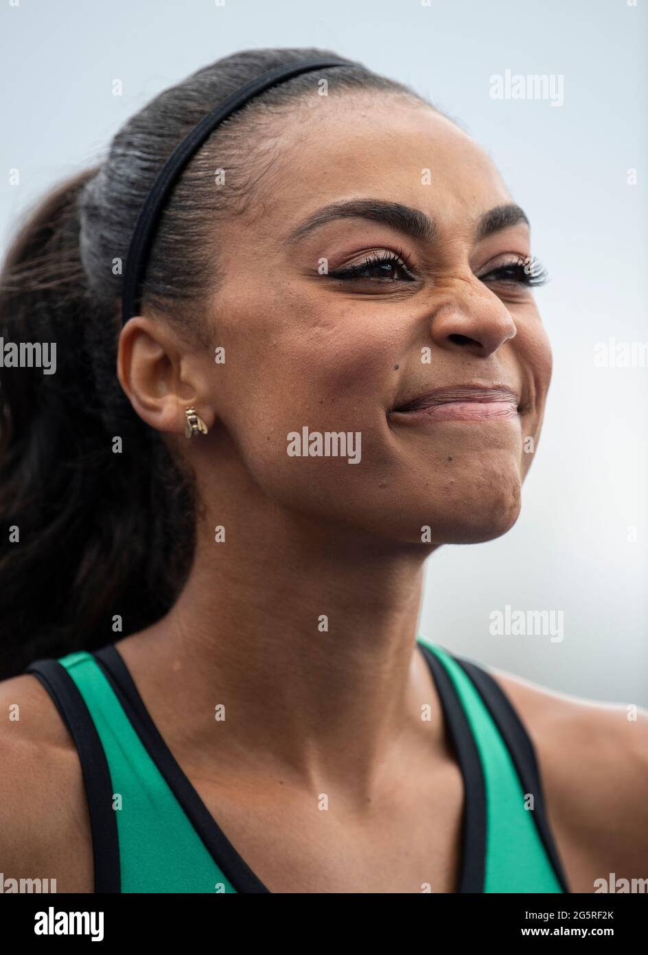 MANCHESTER - ENGLAND 25/27 JUN 21: Adelle Tracey competing in the women ...