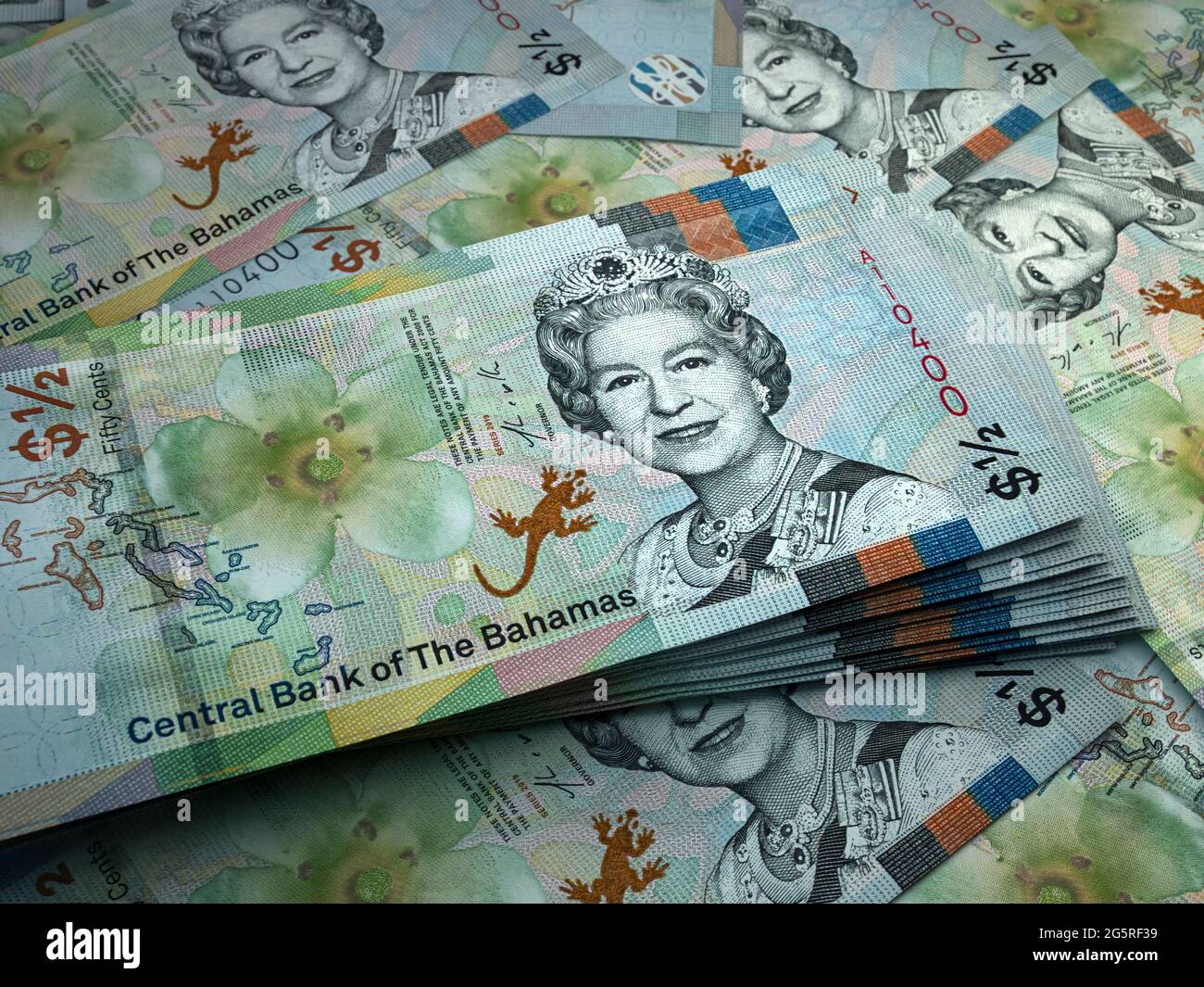Money of Bahamas. Bahamas dollar bills. BSD banknotes. 05 dollars ...