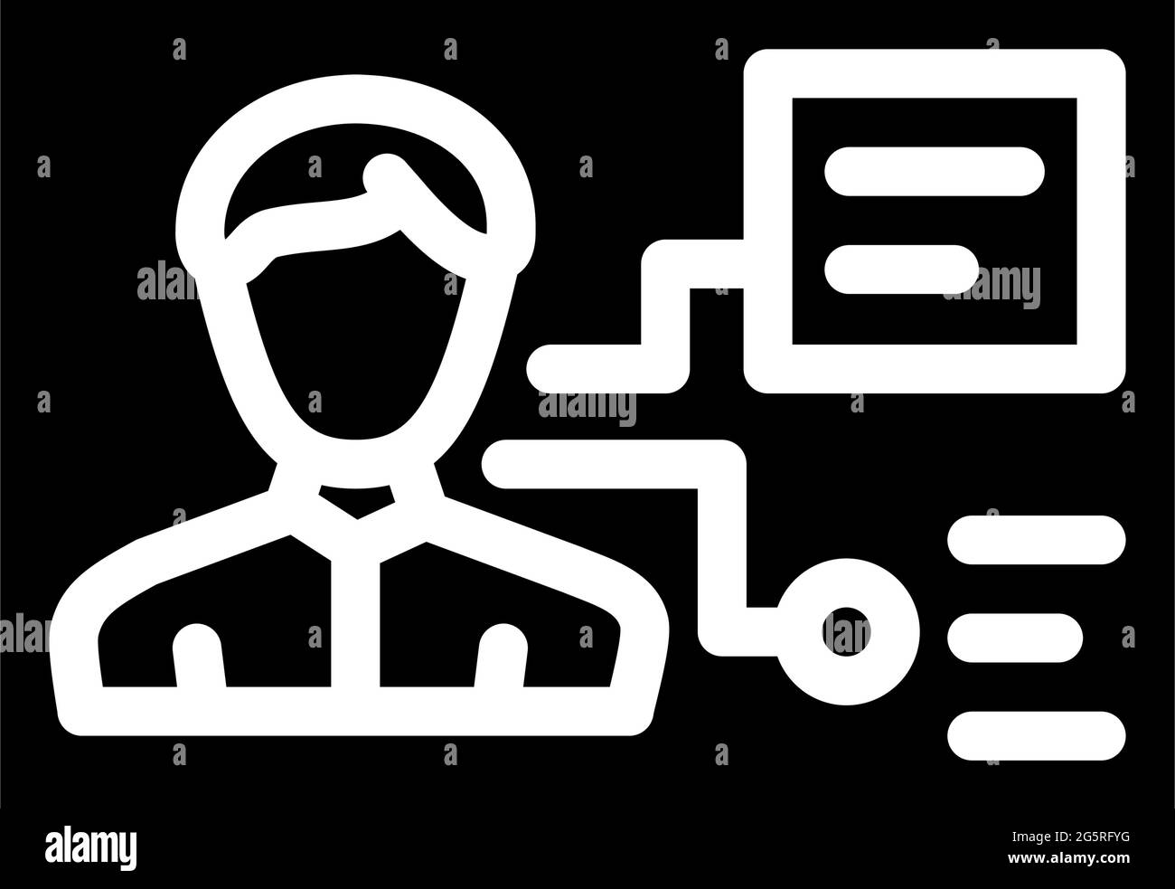 Kyc know customer glyph icon Cut Out Stock Images & Pictures - Alamy
