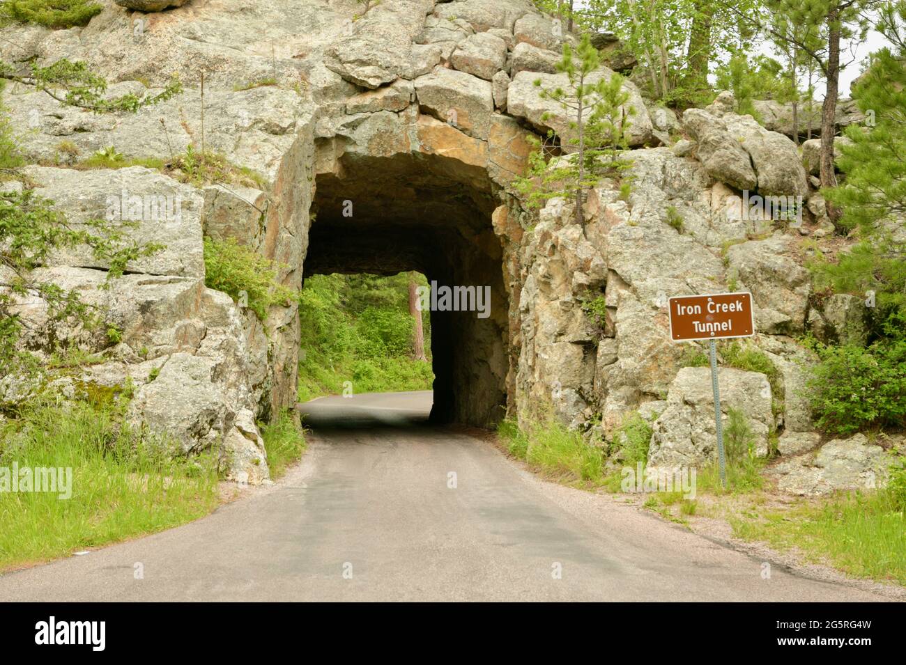 Tunnels on the Needles Highway in Custer State Park, Custer, South ...