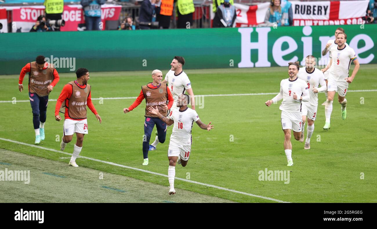 London, UK, 29th June2021, EURO 2020, European Championship 2020, round ...
