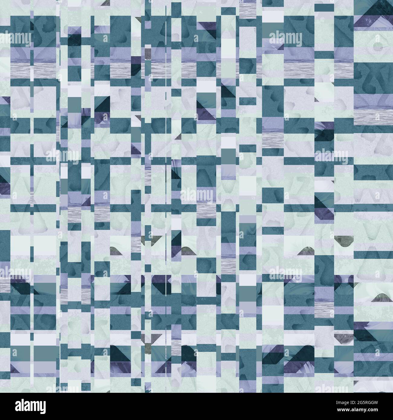 Seamless funky graphic pattern motif of chaotic and psychedelic noise ...