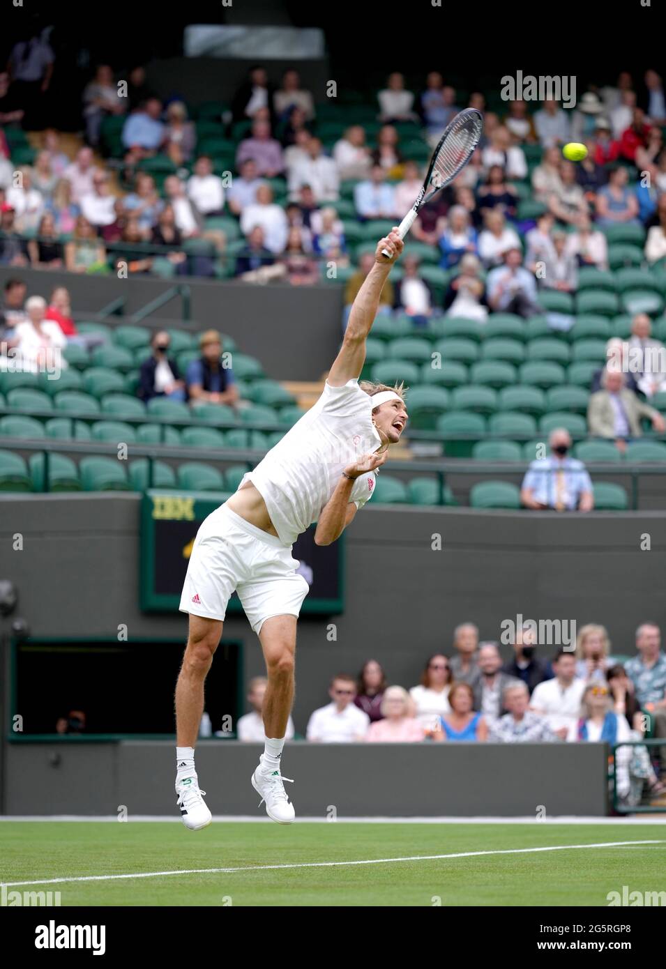 Alexander Zverev in action during his first round gentlemen's singles match against Tallon ...