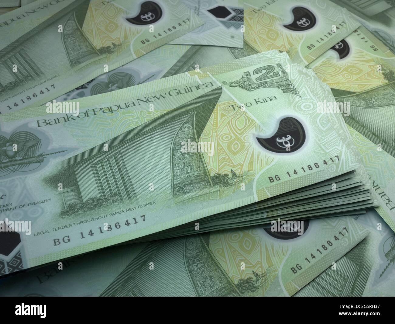 Money of Papua New Guinea. Papua New Guinean kina bills. PGK banknotes ...