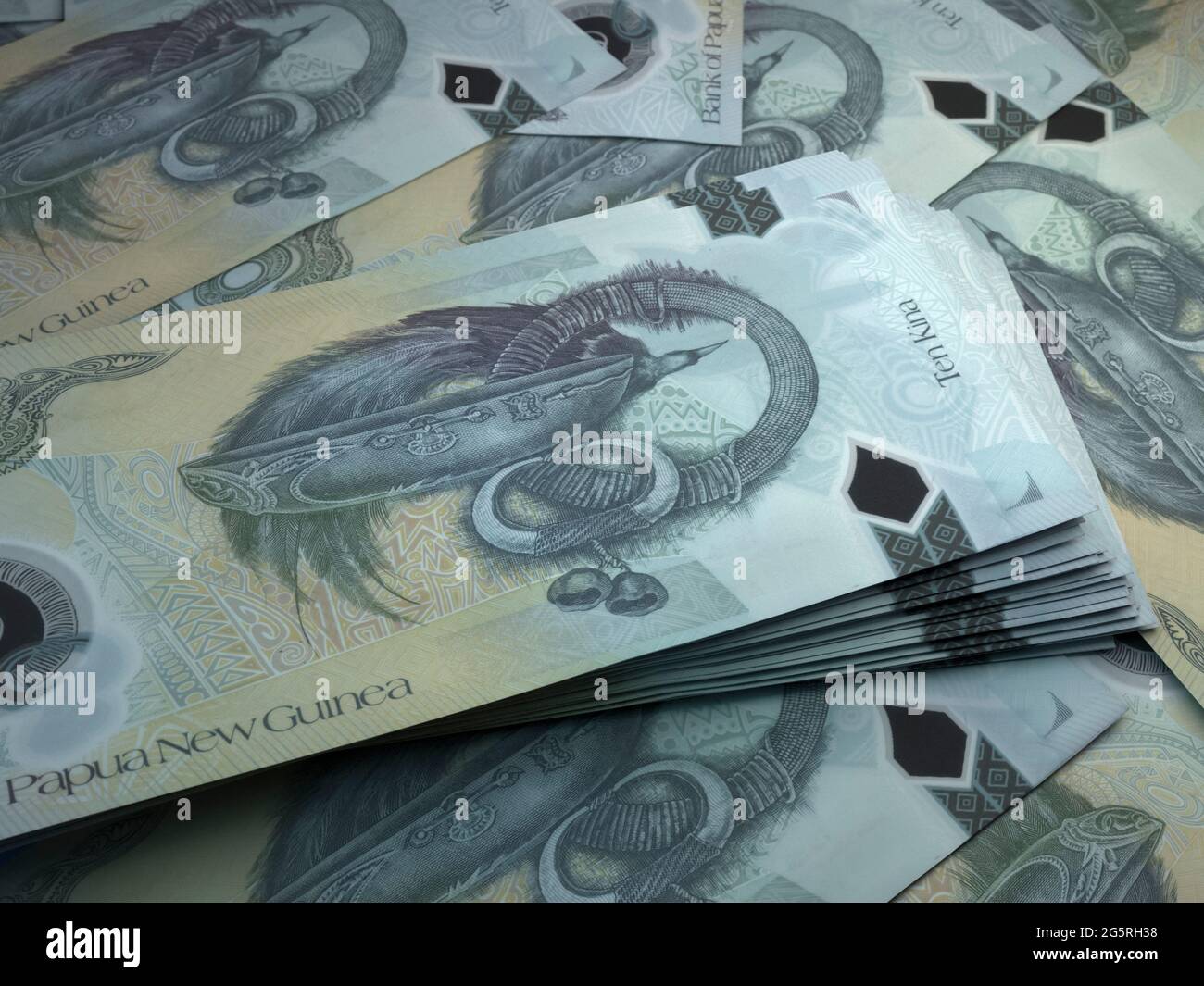 Money of Papua New Guinea. Papua New Guinean kina bills. PGK banknotes ...