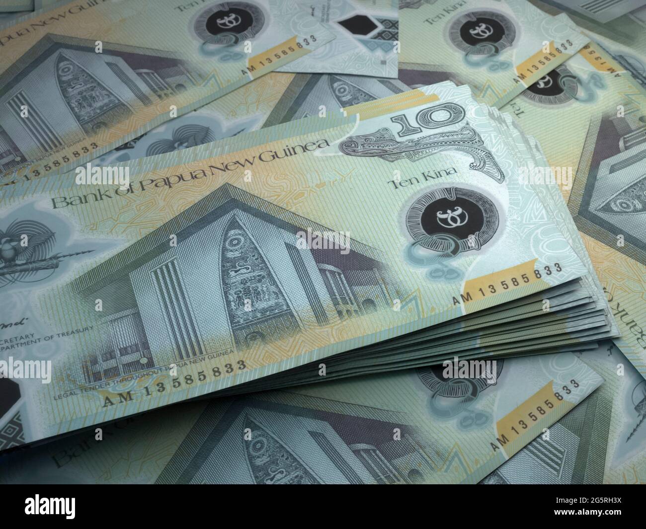 Money of Papua New Guinea. Papua New Guinean kina bills. PGK banknotes ...