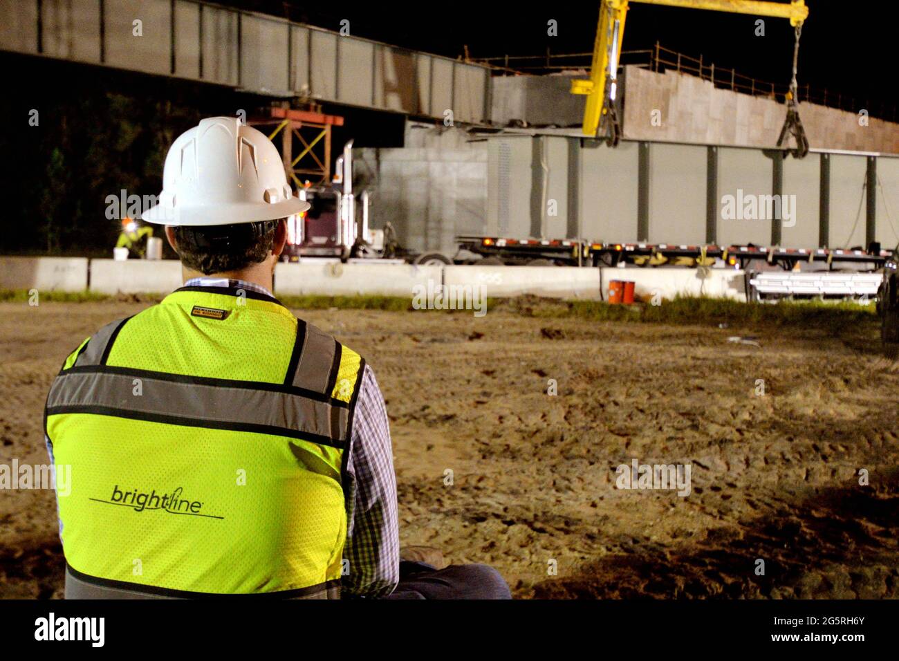 Cocoa. Brevard County. Florida. USA. June 29, 2021. Brightline Trains ...