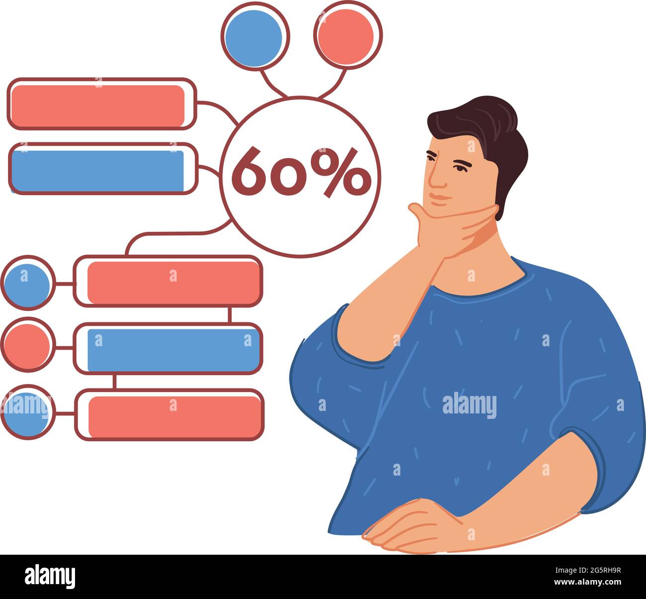 Decision problem color icon Stock Vector Images - Alamy