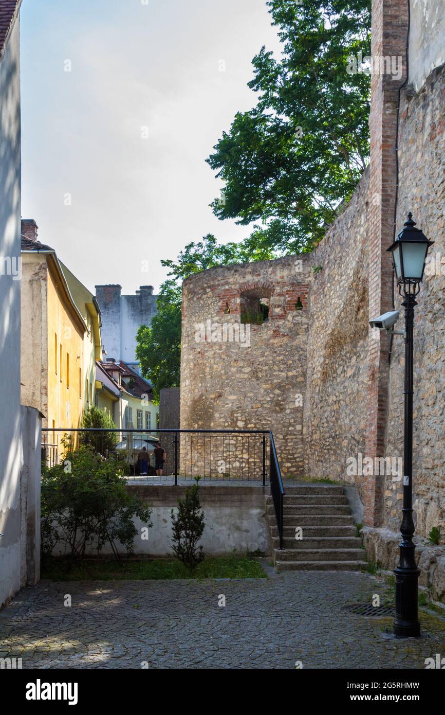 Bailey Promenade (Varfalsetany), Medieval town-wall, Sopron, Hungary ...
