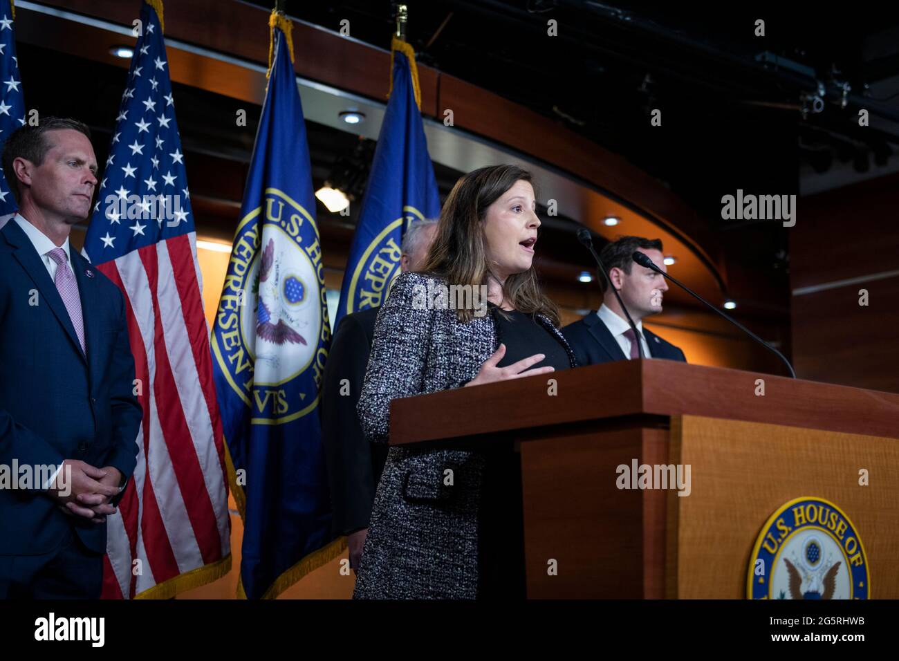 House Republican Conference Chair Elise Stefanik (Republican of New ...